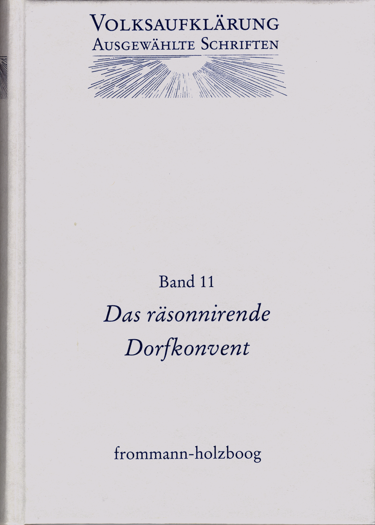 Band 11: Johann Adam Christian Thon (1739–1809) | frommann-holzboog